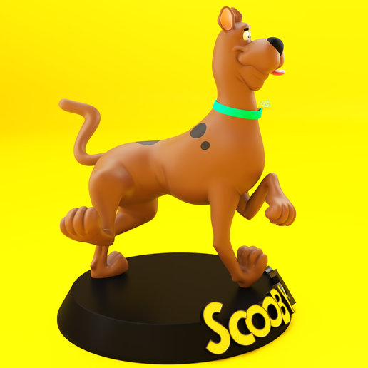 👾 3d Printable files of Scooby Doo with base・ STL File for 3D printing ...