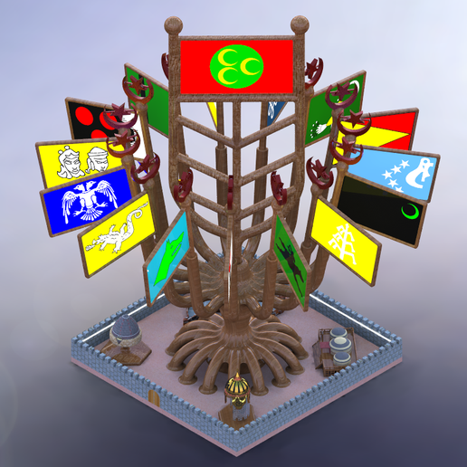 🌳 (Turkish Tree decor)・ STL File for 3D printing・Cults