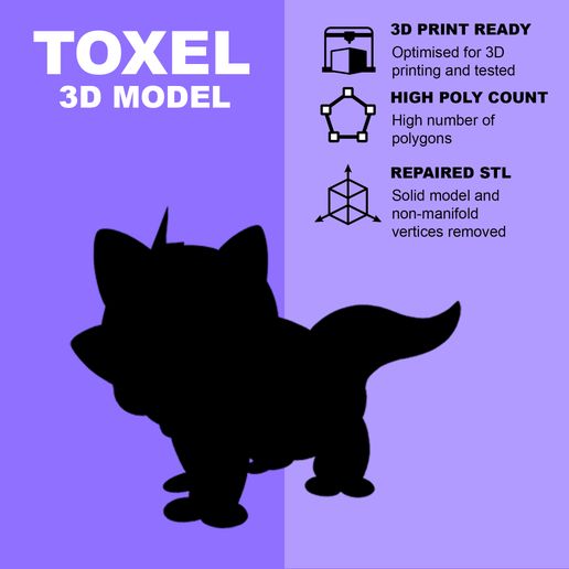 🐉 Toxel (high poly) - Pokemon・Free STL File for ・Cults