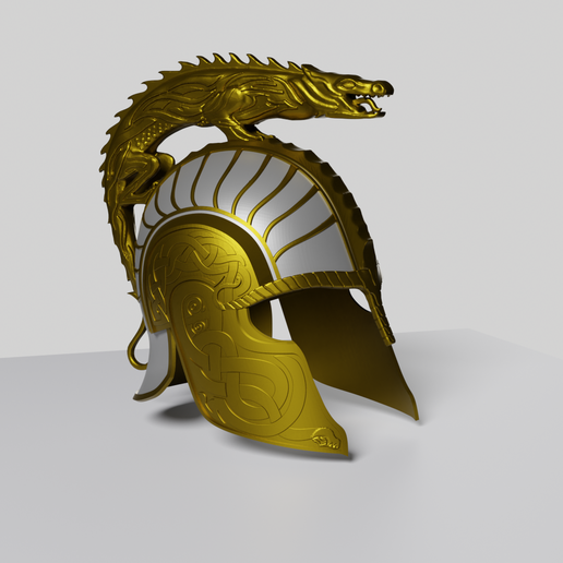 🐉 Dragon Helm Of Dor-Lomin, Turin Turambar・ STL File for 3D printing・Cults