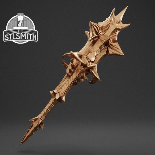 STL file Mace of Molag Bal Skyrim Life Size Prop STL 📁 ・3D printing ...