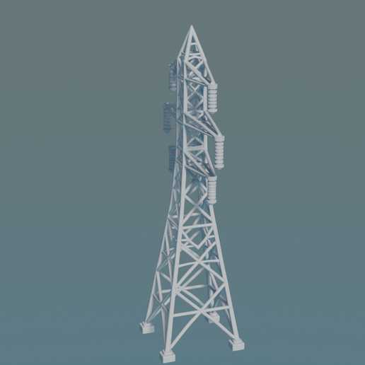 ⚡ 3D Electric Power Tower・Free STL File for 3D printing・Cults