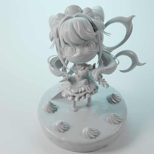 🦸 Chibi Prestige Cafe Cuties Gwen - TeamFight Tactics・ 3D File for 3D ...