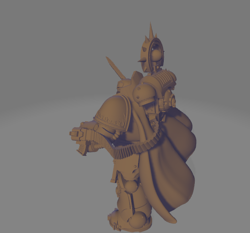 🦎 Salamander Captain in Heavy armor・Free STL File for 3D printing・Cults
