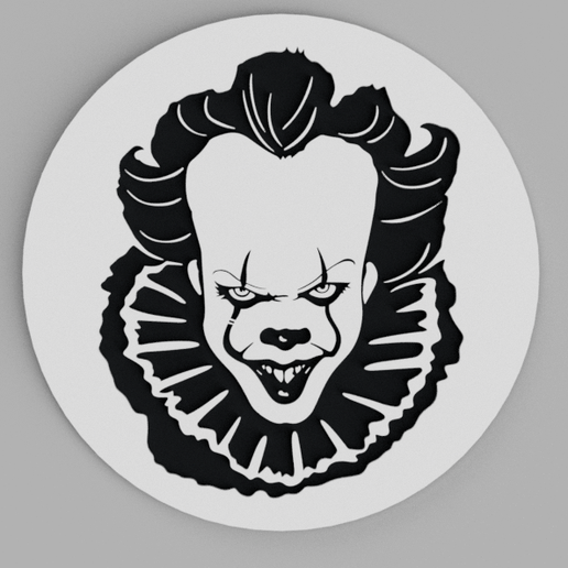 🎃 Pennywise It Halloween Coasters・Free STL File for 3D printing・Cults