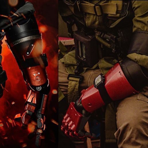 3D print MGS - Venom cyborg arm • made with Creality CR10・Cults