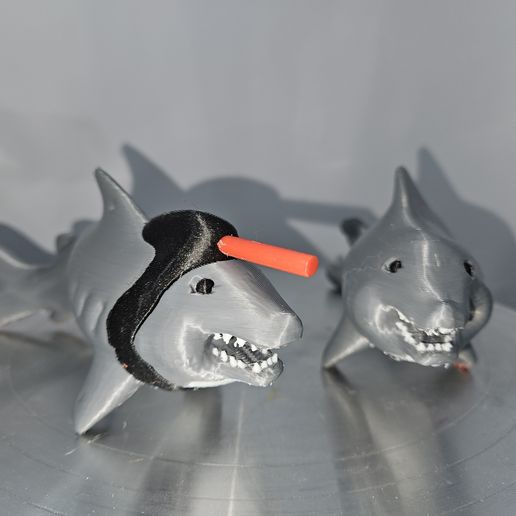 🦈 Shark with laser beam STL and 3MF・ 3D File for 3D printing・Cults