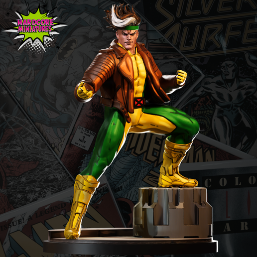 ♟ MARVEL CRISIS PROTOCOL ROGUE PRESUPPORTED INCLUDED・ STL File for 3D ...