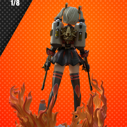 Archivo STL Burnice from zenless zone zero 👧 ・Modelo de impresión 3D ...