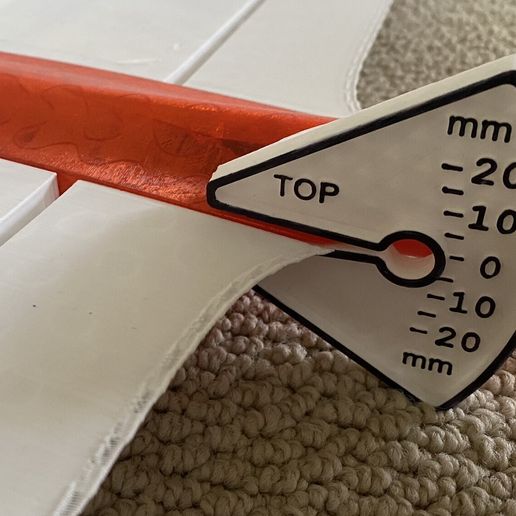 🎛️ Sailplane - Control Surface Deflection Gauge・Free 3MF File for ・Cults