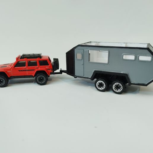 🚐 Bruder EXP8 Camper Caravan Trailer 1/64 Scale Hot Wheels Off Road ...