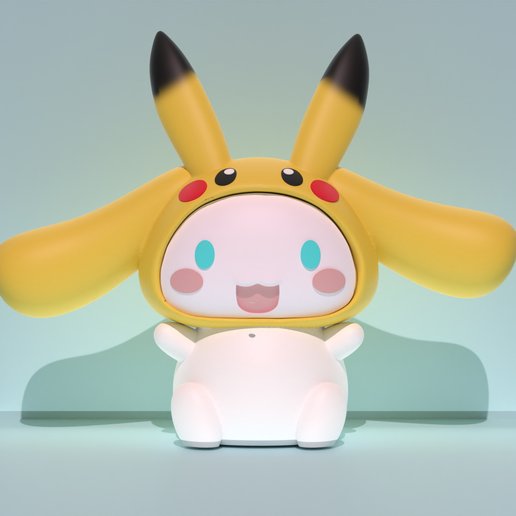 3D file Cinnamoroll pikachu 🐉 ・3D printer model to download・Cults