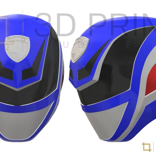 🪖 Power Rangers SPD Blue Ranger helmet・ 3D File for 3D printing・Cults