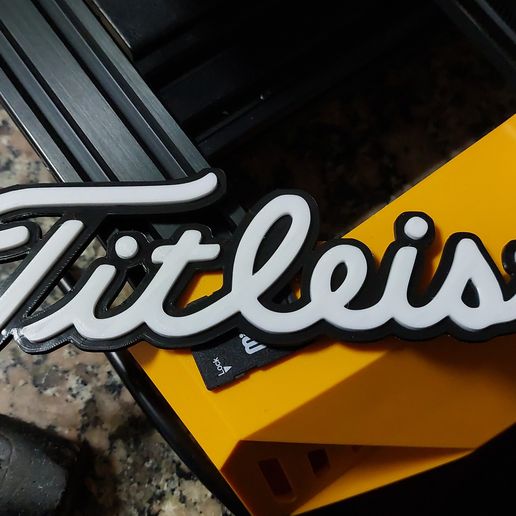 🏌️ Titleist Golf Sign・ STL File for ・Cults