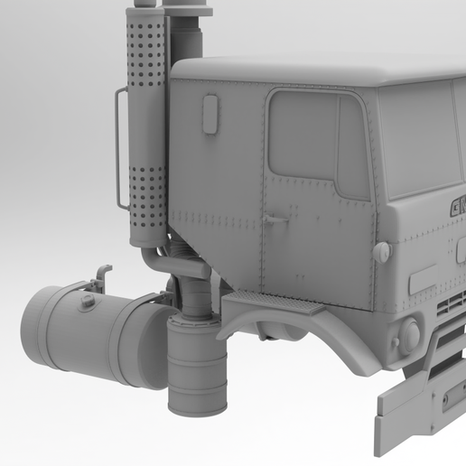 🚕 GMC CRACKERBOX DFR 8000 SLEEPER CAB V1 1/14・ STL File for 3D printing ...