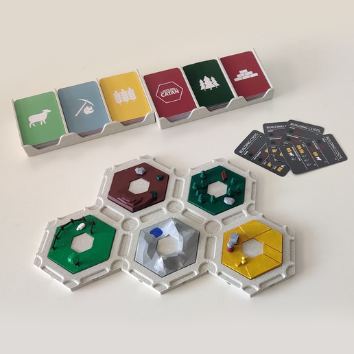 🎨 CATAN COMPLETE SET・ 3D File for ・Cults