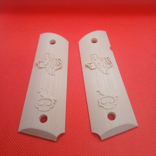 🔫 Texas 1911 Grips・ STL File for 3D printing・Cults