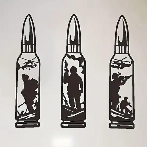 👥 Silhouettes of Soldiers - 2D・Free STL File for 3D printing・Cults