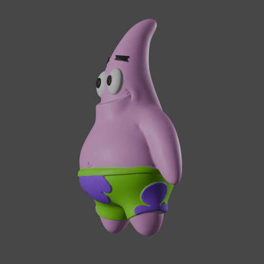 STL file Just Patrick star ⭐ ・Template to download and 3D print・Cults
