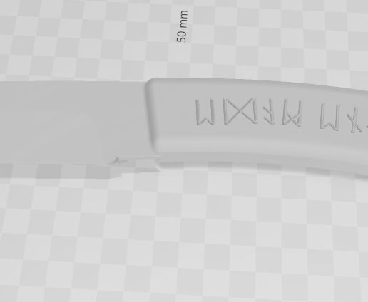 3D file The Witcher Knife 🔪 ・Model to download and 3D print・Cults