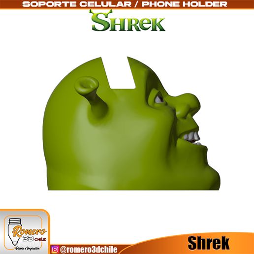 Archivo STL Soporte Celular Shrek / Phone Holder 📞 ・Design para ...