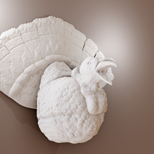 STL file turkey head wall mount screaming stl 🦃 ・3D printable model to ...