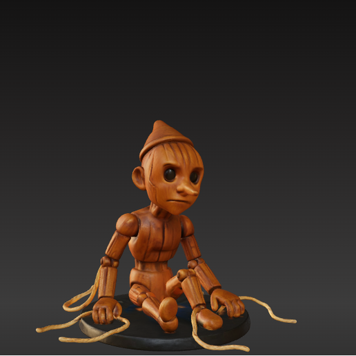 🪵 The Puppet - RPG Miniature・ STL File for 3D printing・Cults