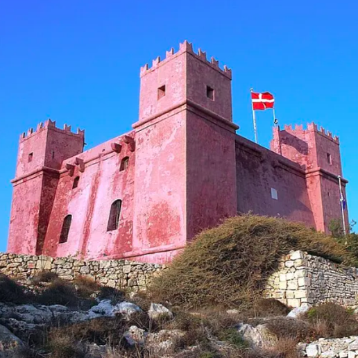 🇲🇹 The Red Tower - Malta・ STL File for 3D printing・Cults