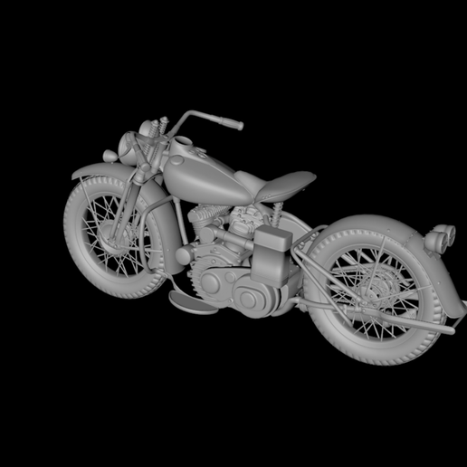🏍️ American Vintage Motorcycle Digital Model Material・ OBJ File for 3D ...