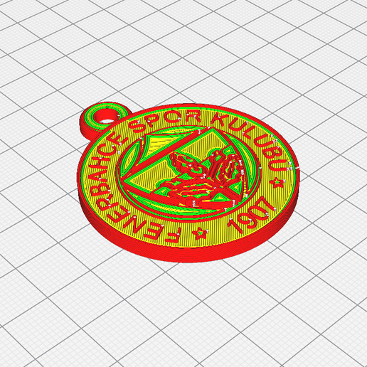 🗝️ Fenerbahçe FB logo Keychain・ STL File for 3D printing・Cults