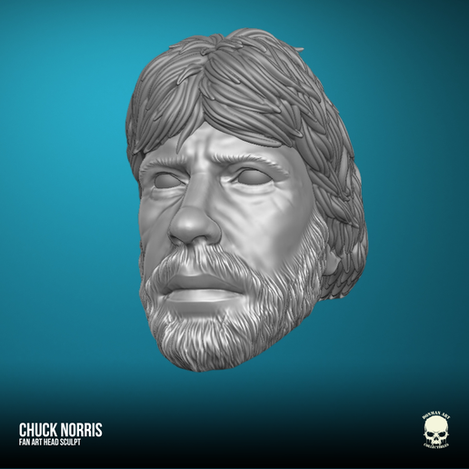 🎨 Chuck Norris Fan Art 3D printable File For Action Figures・ STL File ...