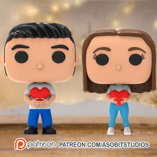 STL file Love Couple Funko Pop ️‍🔥 ・3D print design to download・Cults