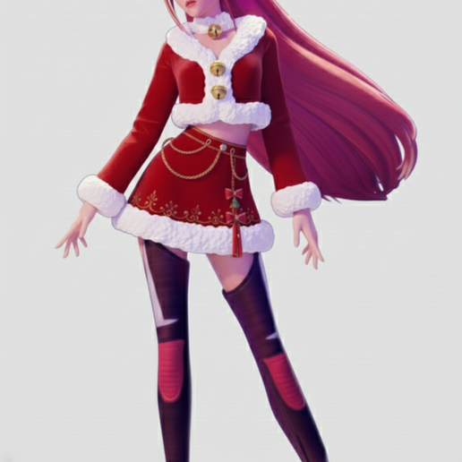 🎄 Mira de Huntrix, Christmas version・ STL File for 3D printing・Cults
