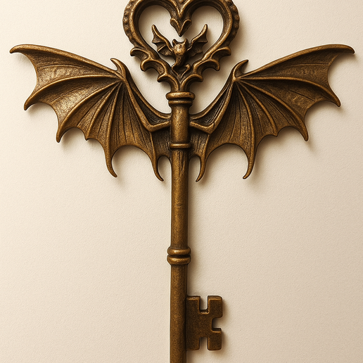 🔑 key Bat wings・ STL File for 3D printing・Cults
