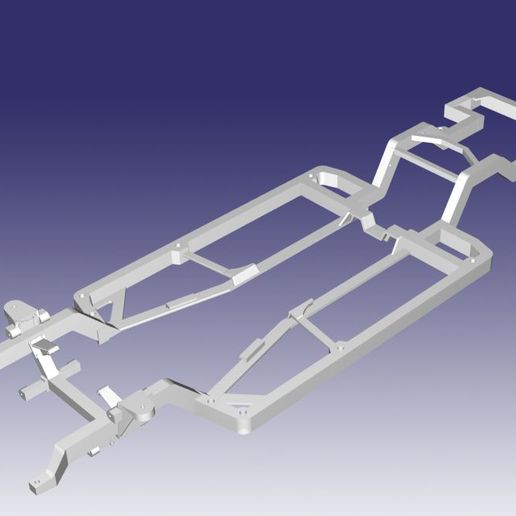 👽 '66 Chevelle Tubbed Chassis・ STL File for 3D printing・Cults