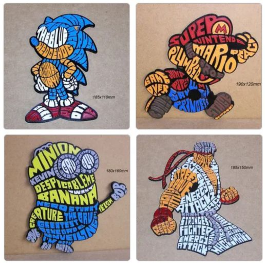 STL file Mario Bros, Minion, Sonic, Street Ryu, pack of four discounted ...