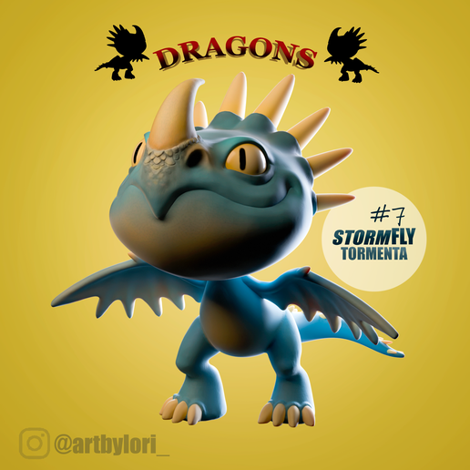 🐉 STORMFLY - TORMENTA - Deadly Nadder - Nadder Mortífero - DRAGON・ STL ...