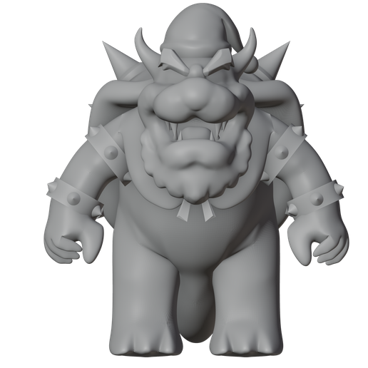 STL file Christmas Bowser Santa Mario Figurine Stl 🎄 ・3D print object ...