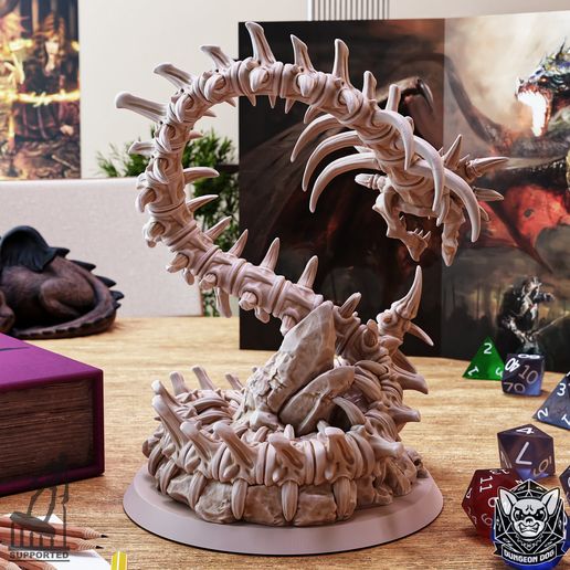 🦴 Bone Naga・ 3D File for 3D printing・Cults