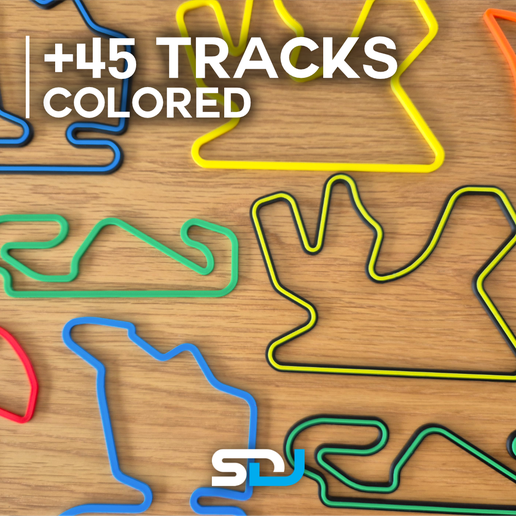 3D file All tracks - Colored 🛤️ ・3D print design to download・Cults