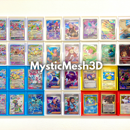 🔝 TCG Top Loader Wall Displays・ STL File for 3D printing・Cults