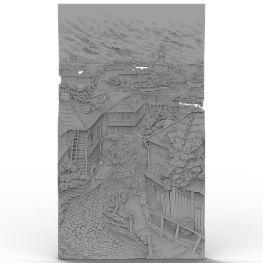 Archivo 3D 3D Model STL File for CNC Router/Laser & 3D Printer Town ...