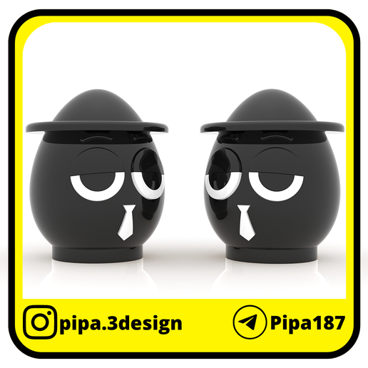 STL file HUEVO DE PASCUA - ALCANCÍA - SPRUNKI - BLACK 📦 ・3D printer ...