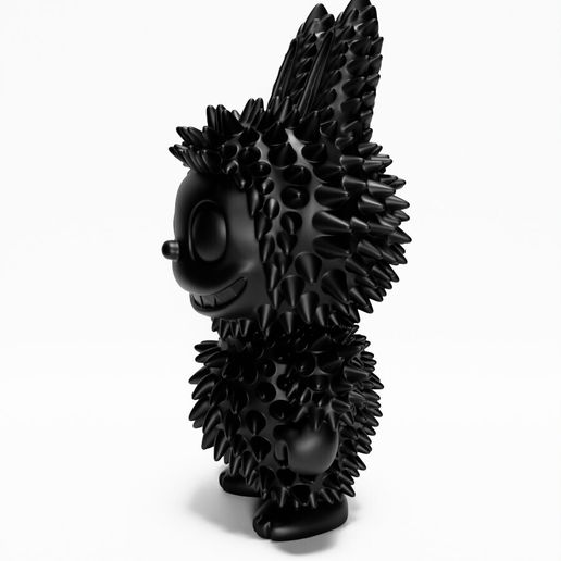 👾 Black Labubu Punk Grunge Thorn The Monsters toy・ STL File for 3D ...