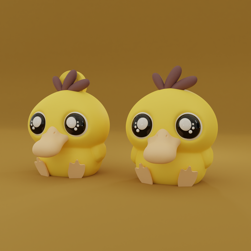 OBJ file POKEMON - PSYDUCK figure Keychain (Chibi Version) 🐉 ・3D ...
