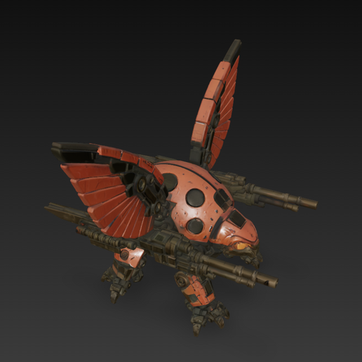 🐞 Mecha Ladybug - Armored Insect Warrior 3D Printable Model・ STL File ...