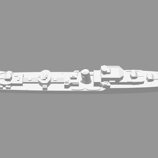 STL file HMS Grenville R97 destroyer 1:3000 WW2 ♟ ・Design to download and 3D print・Cults
