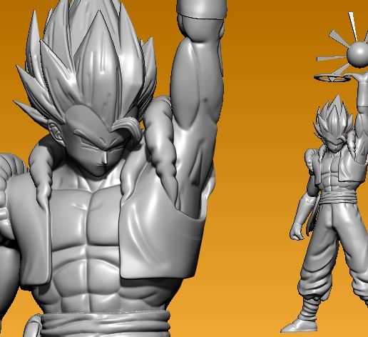 STL file Gogeta Dragon ball statue - 3D print 🐉 ・3D printer design to ...