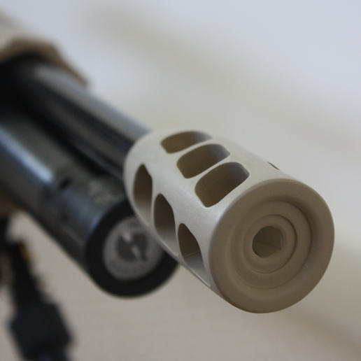 🔚 Muzzle Brake Fits .177 - Hatsan Barrel End with 1/2" UNF Thread・ STL ...