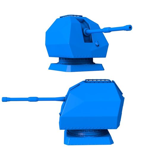 🔫 4 Canon naval de 5 pouces Mk-8 Mod 1・Fichier STL pour Impression 3D・Cults